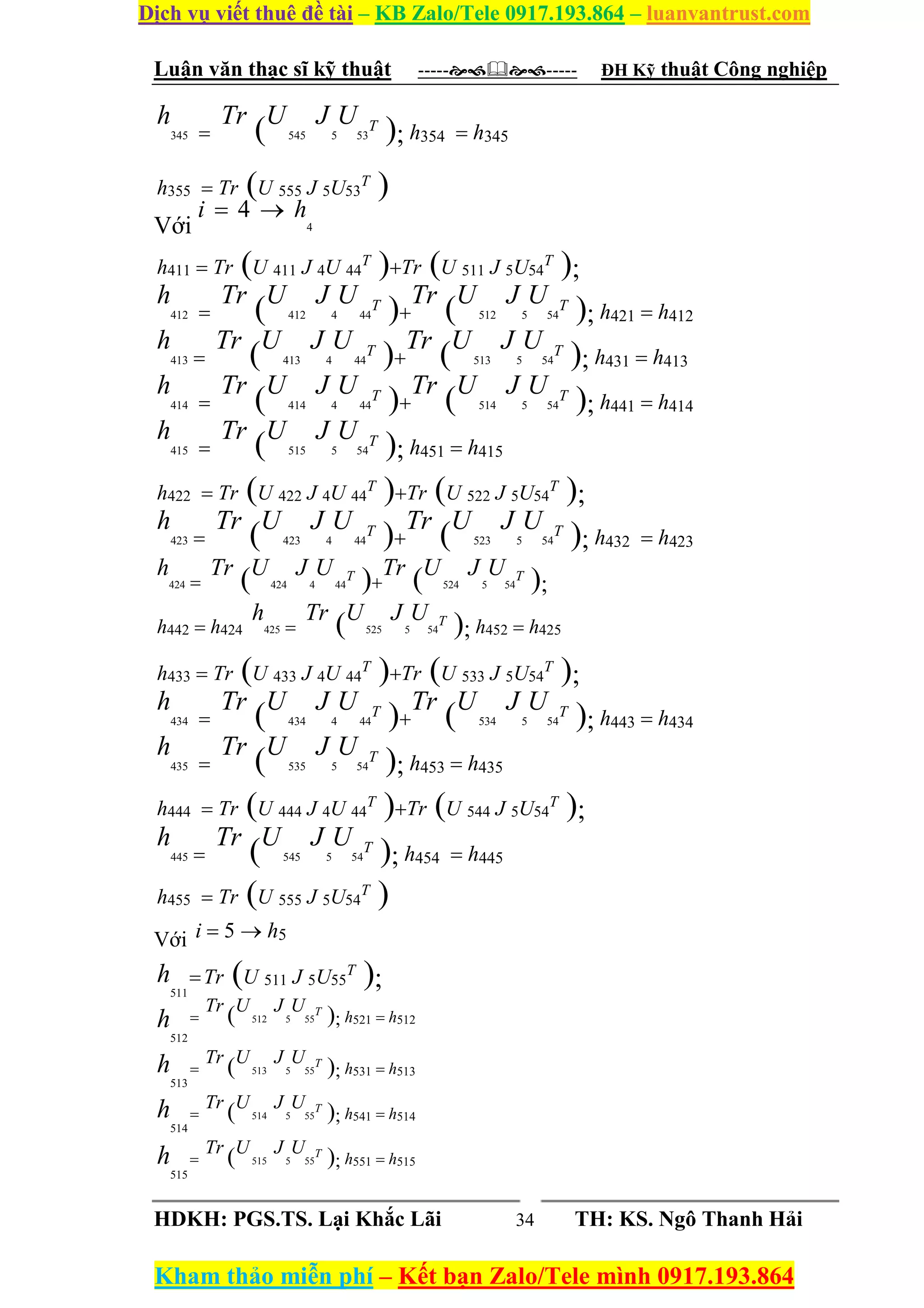 Luận văn thạc sĩ - Điều khiển robot 5 bậc tự do bằng nhận dạng giọng nói.doc