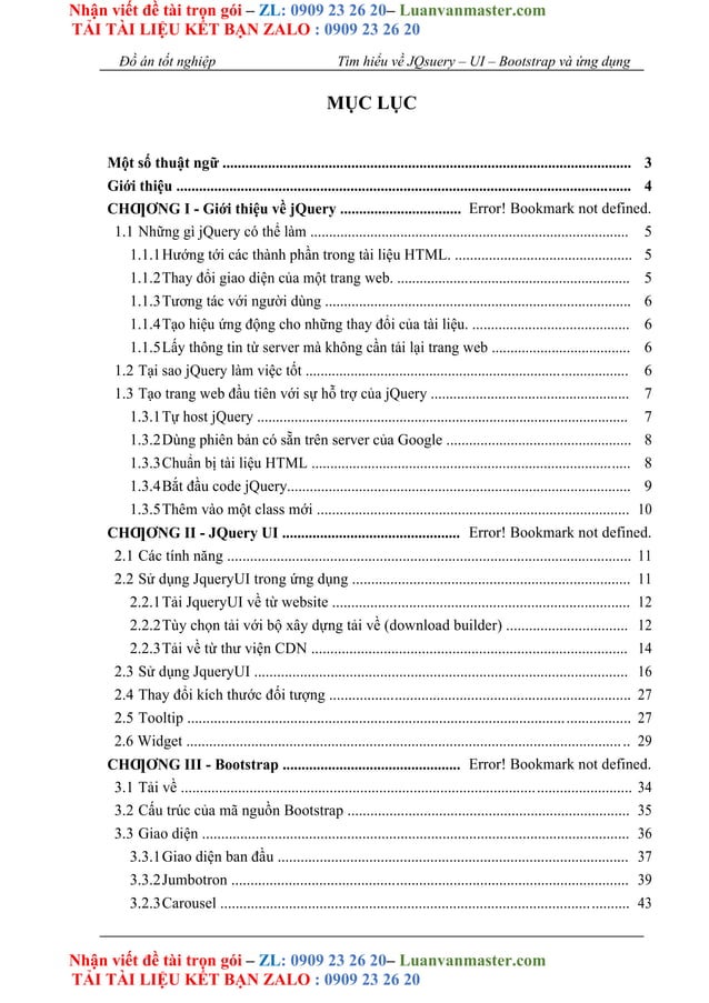 Luận Văn Tìm Hiểu Về Jqsuery – Ui – Bootstrap Và Ứng Dụng.doc