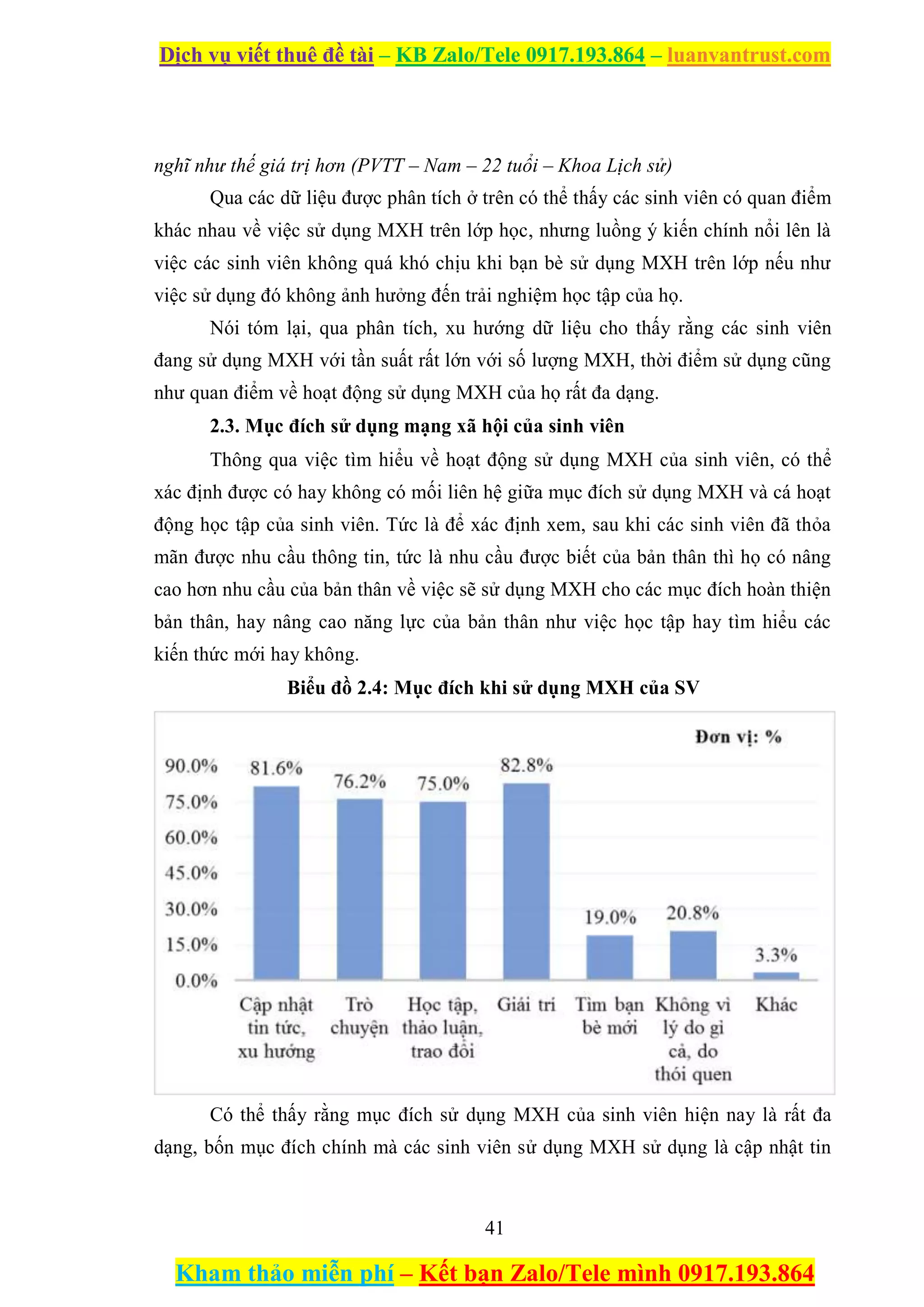 Luận văn Việc sử dụng mạng xã hội và kết quả học tập của sinh viên.docx