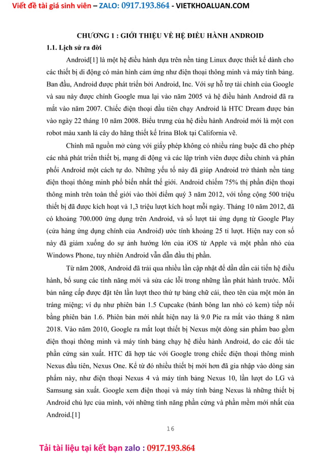 Luận Văn Xây Dựng Ứng Dụng Android Xem Truyện Tranh Online.doc