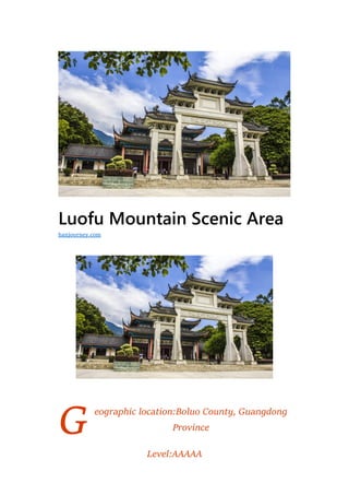 Luofu mountain scenic area | PDF