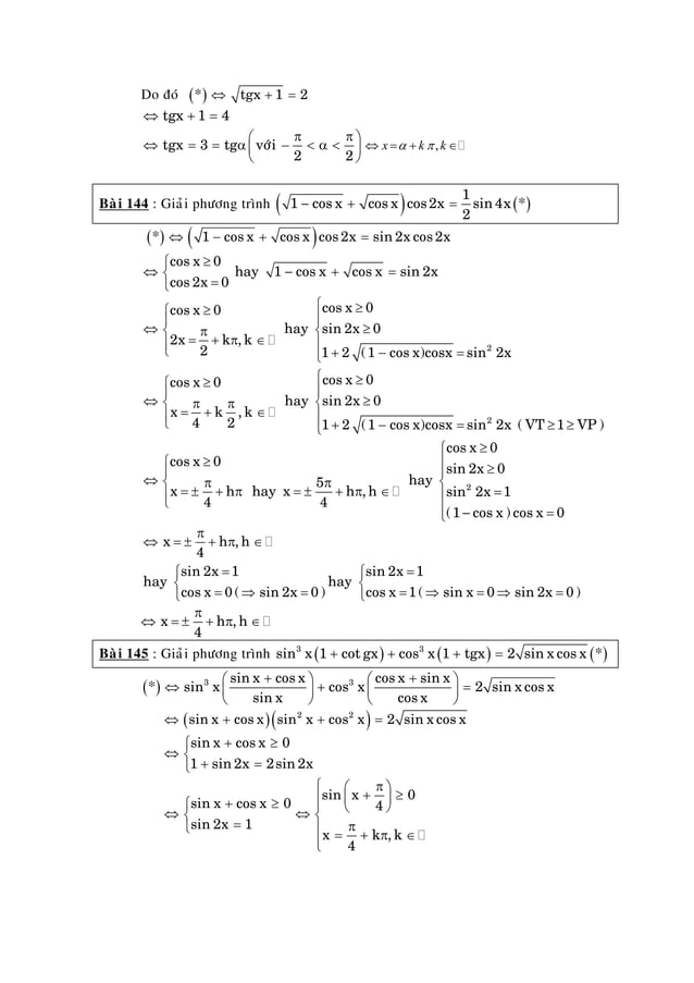 Luong giac chuong 7 | PDF