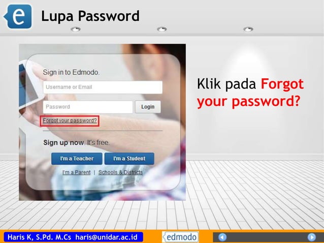 Lupa password edmodo | PPTX