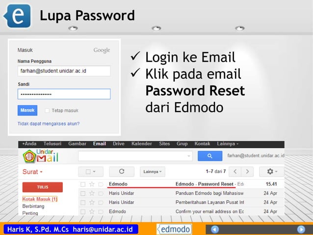 Lupa password edmodo | PPTX