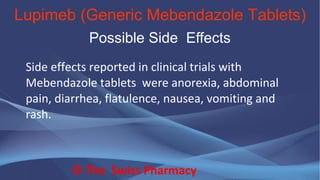 Lupimeb (Generic Mebendazole Tablets) | PPT