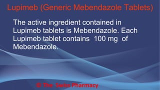 Lupimeb (Generic Mebendazole Tablets) | PPT