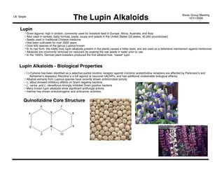Lupin alkaloids baran | PPT