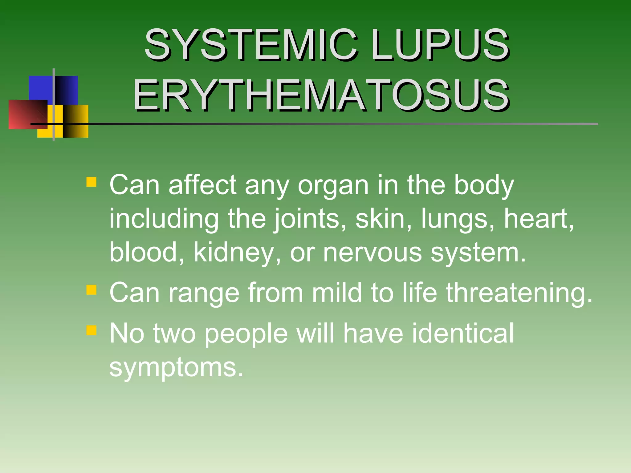 systemic lupus erythematosus | PPT