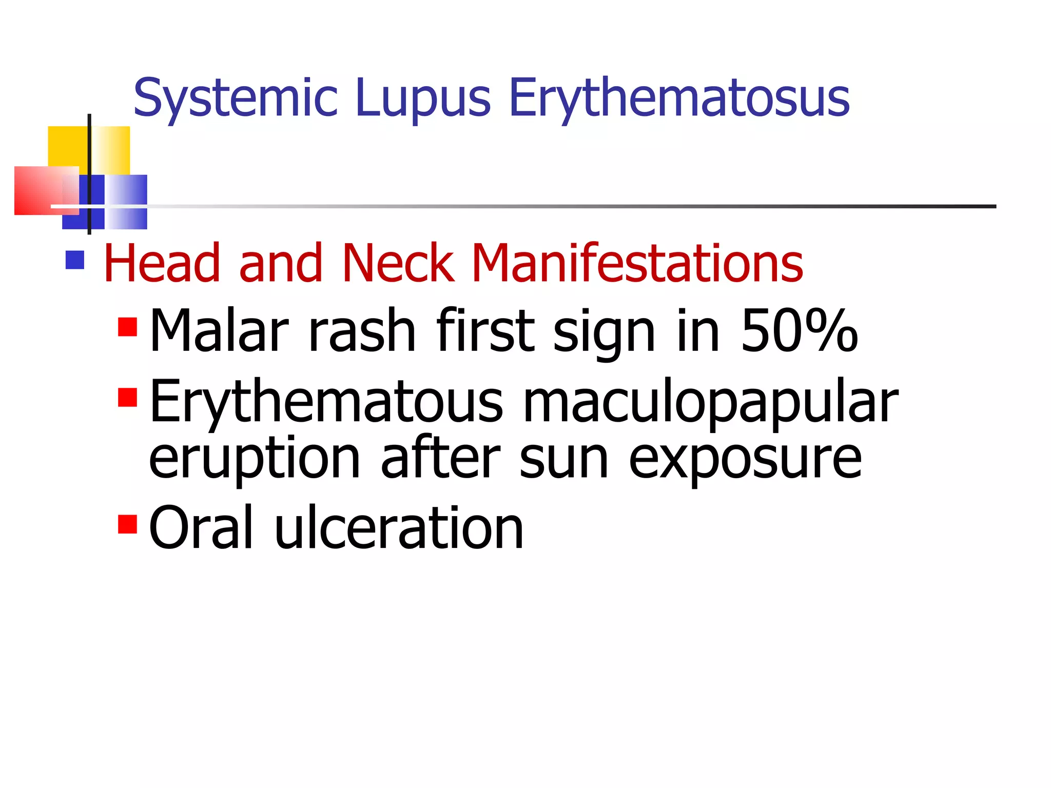 SLE | PPT | Skin and Dermatology | Diseases and Conditions