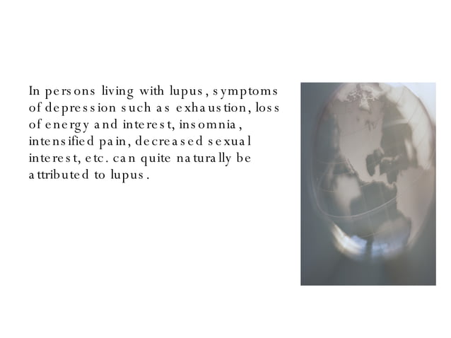 Lupus And Depression | PPT