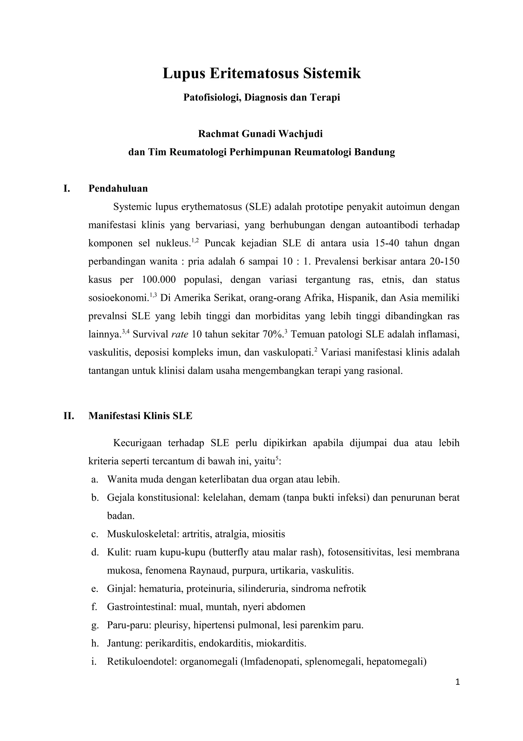 Lupus eritematosus sistemik d&t gunadi | DOC