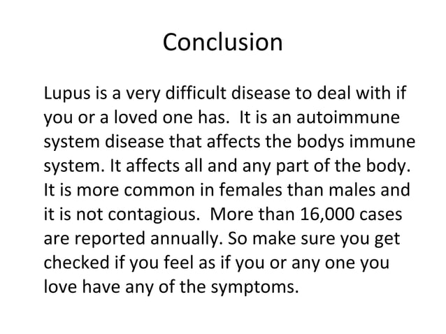 Lupus Final Presentation | PPT