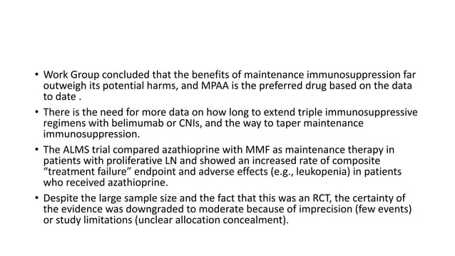LUPUS NEPHRITIS MANAGEMENT.pptx | Endocrine and Metabolic Diseases ...