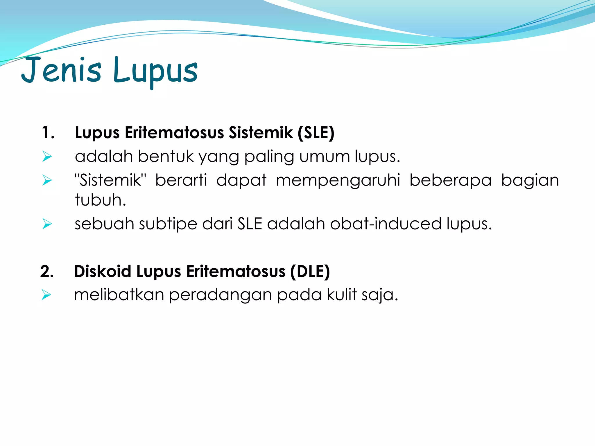 Lupus persentasi | PPT