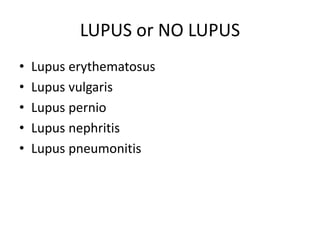 Lupus pneumonitis | PPTX