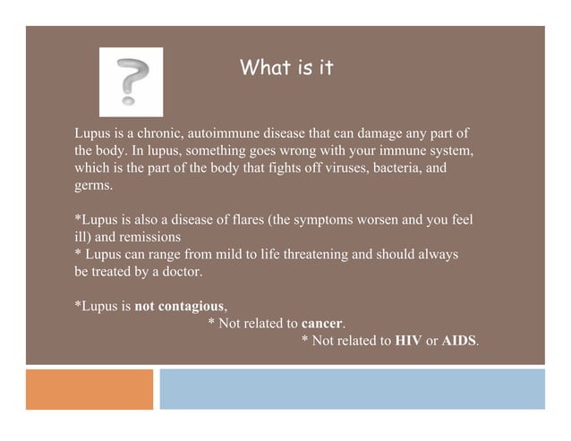 Lupus Ppt | PDF