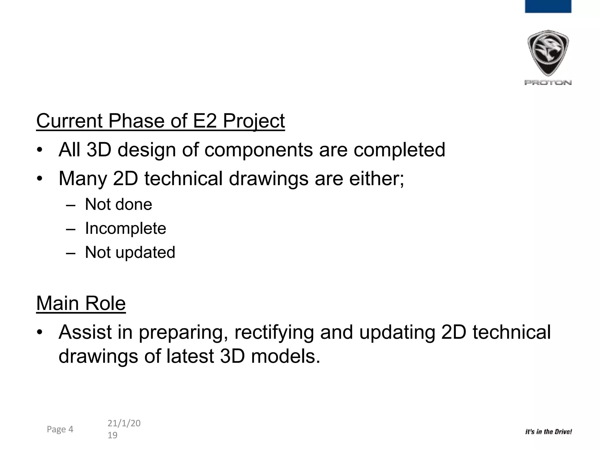 Intern Presentation UiTM - PROTON Sdn Bhd | PPTX