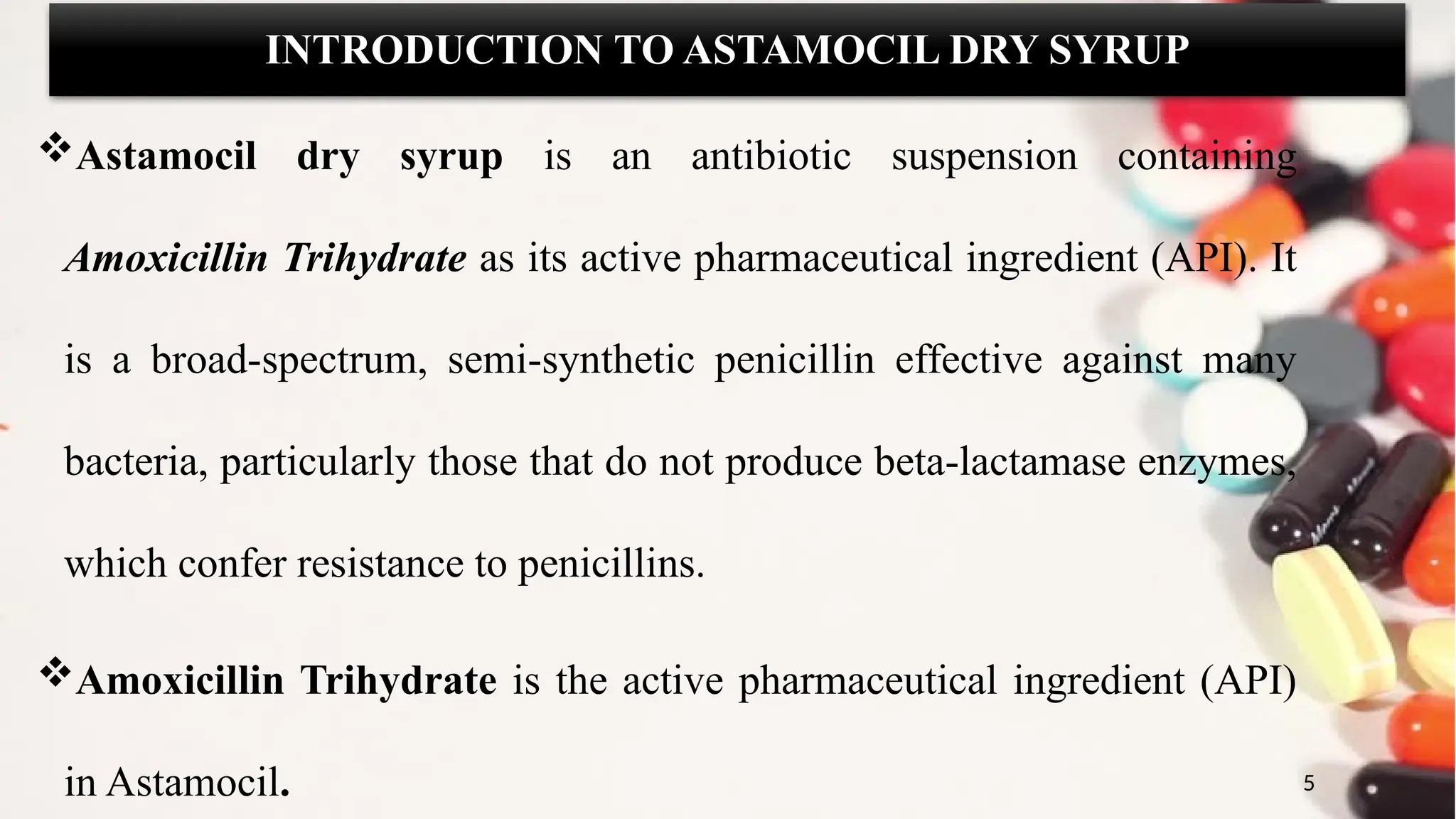INTRODUCTION TO ASTAMOCIL DRY SYRUP PRESENTATION | PPTX