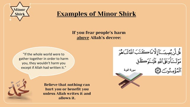 The Advice of Luqman the Wise:Major & Minor Shirk | PPT