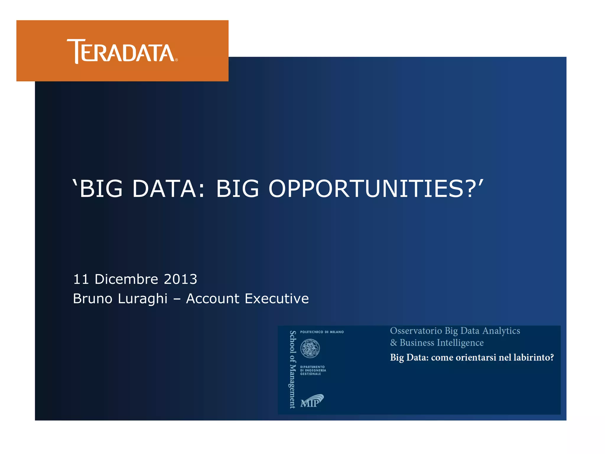 Luraghi oss polimi bigdata | PPT
