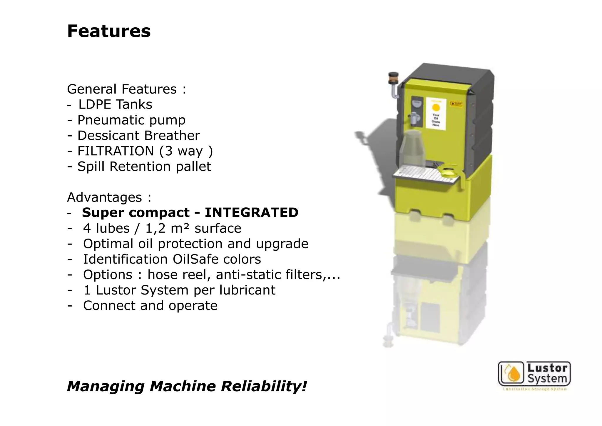 Lustor System - Lubrication Storage System | PPT