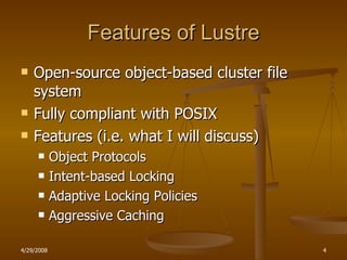 Lustre And Nfs V4 | PPT