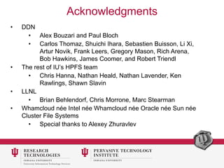 Lustre at indiana university | PPT