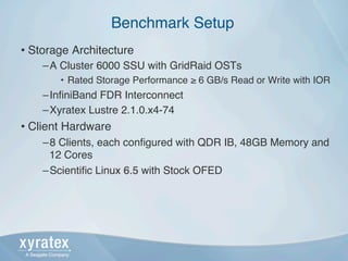 Lustre client performance comparison and tuning (1.8.x to 2.x) | PDF | Operating Systems ...