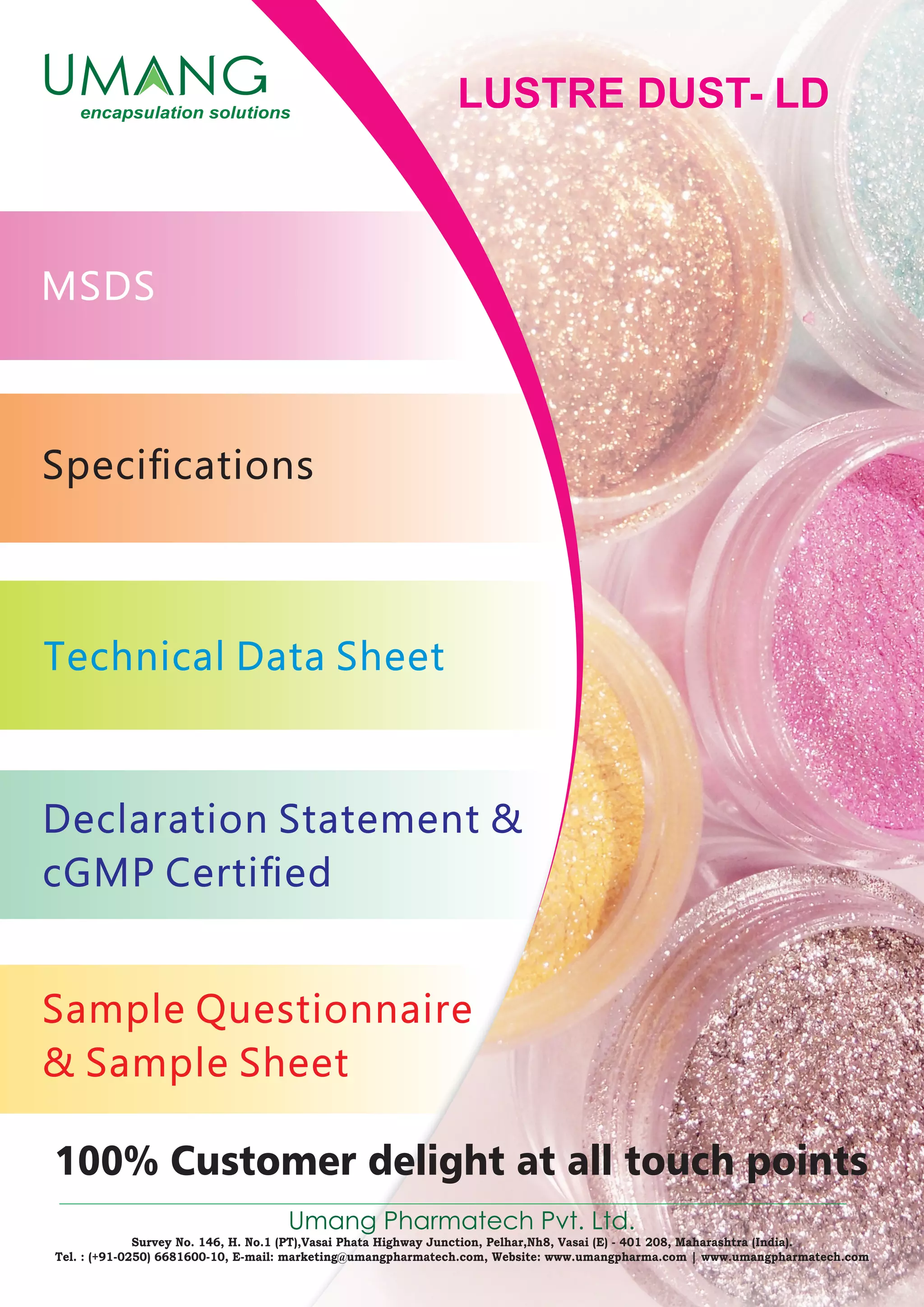 Lustre dust ld one common msds attched in pdf print version | PDF