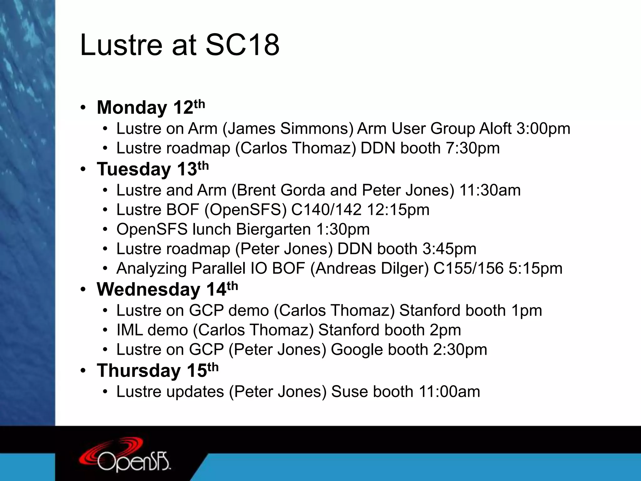 Lustre Roadmap & Community Update | PPTX