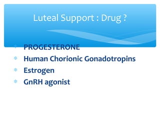 Luteal phase support in art - revisited | PPT