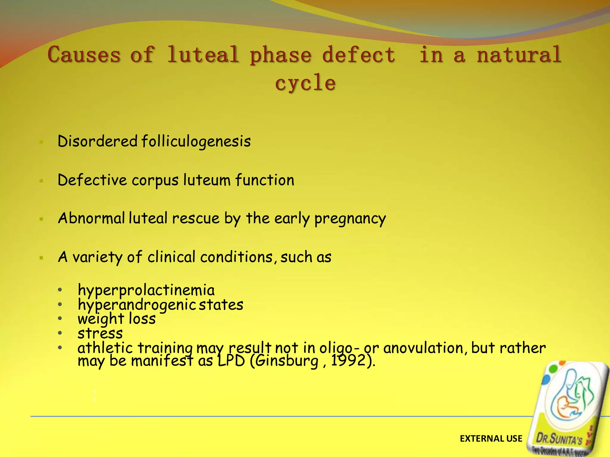 Luteal phase support in assisted reproductive technology (ART) | PDF ...