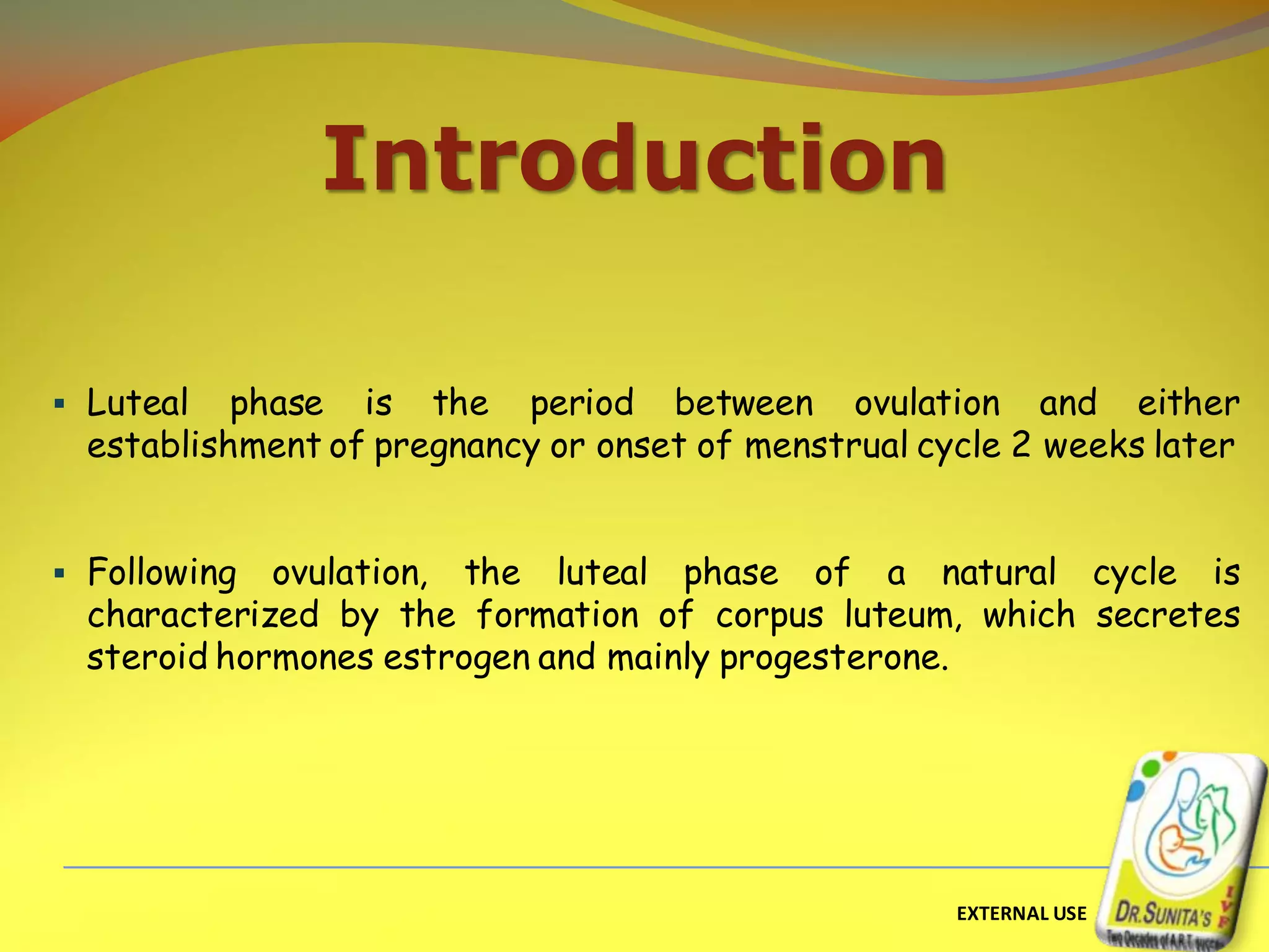 Luteal phase support in assisted reproductive technology (ART) | PDF ...