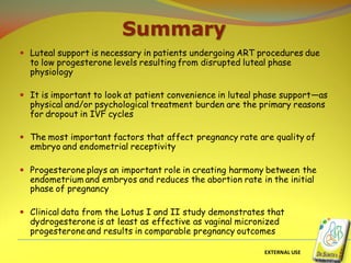 Luteal phase support in assisted reproductive technology (ART) | PDF