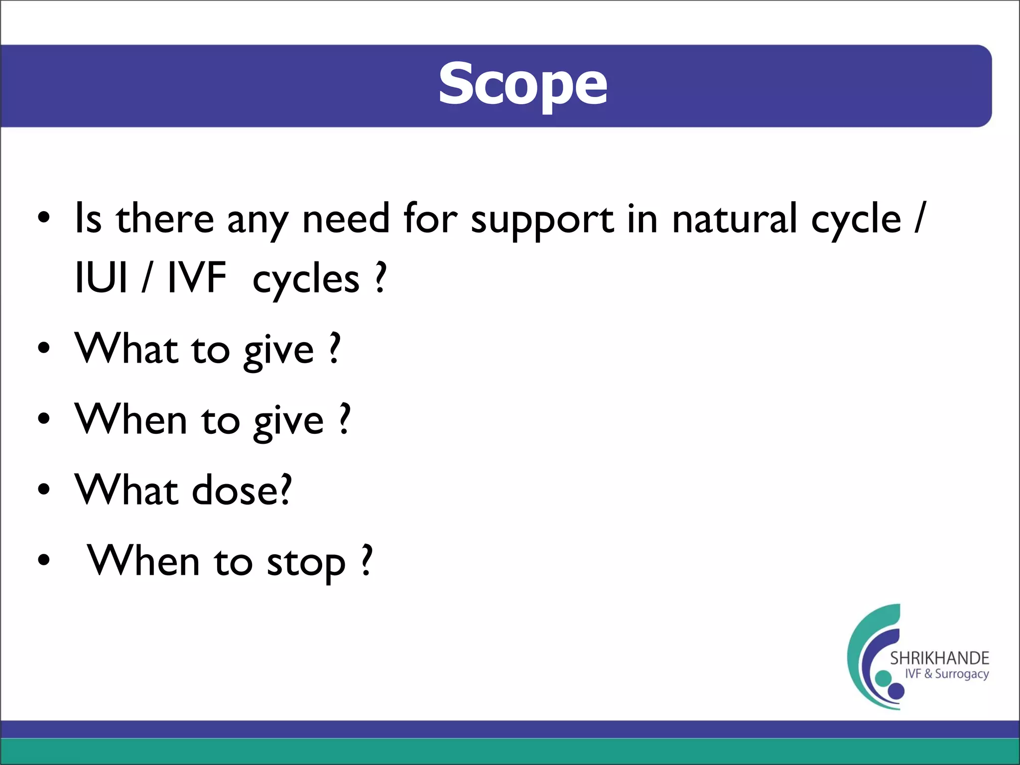 Luteal phase support in IUI and ART | Dr. Laxmi Shrikhande ...