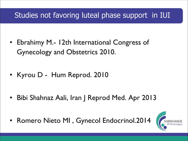 Luteal phase support in IUI and ART | Dr. Laxmi Shrikhande ...