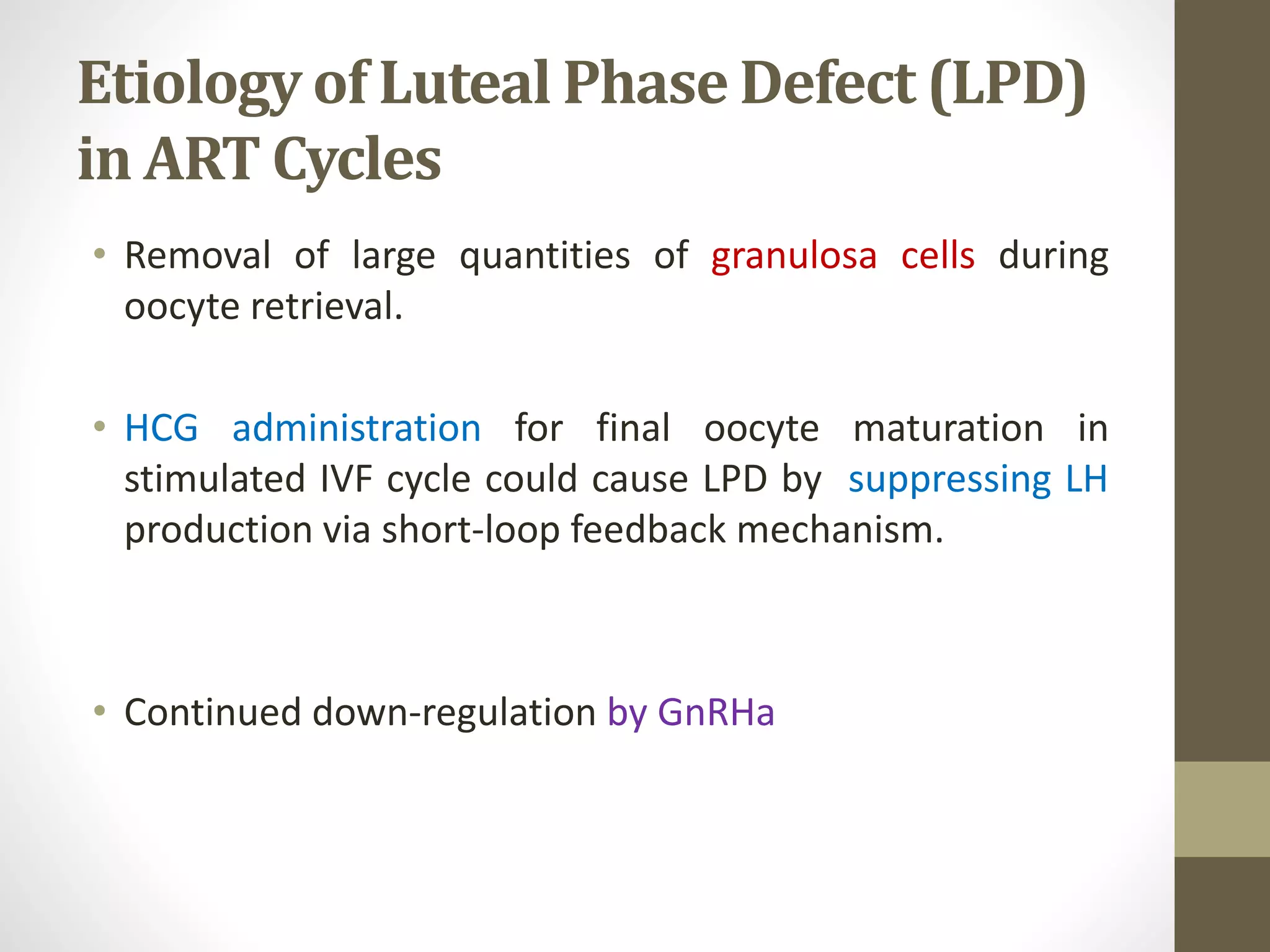 Luteal phase support in ivf | PPTX