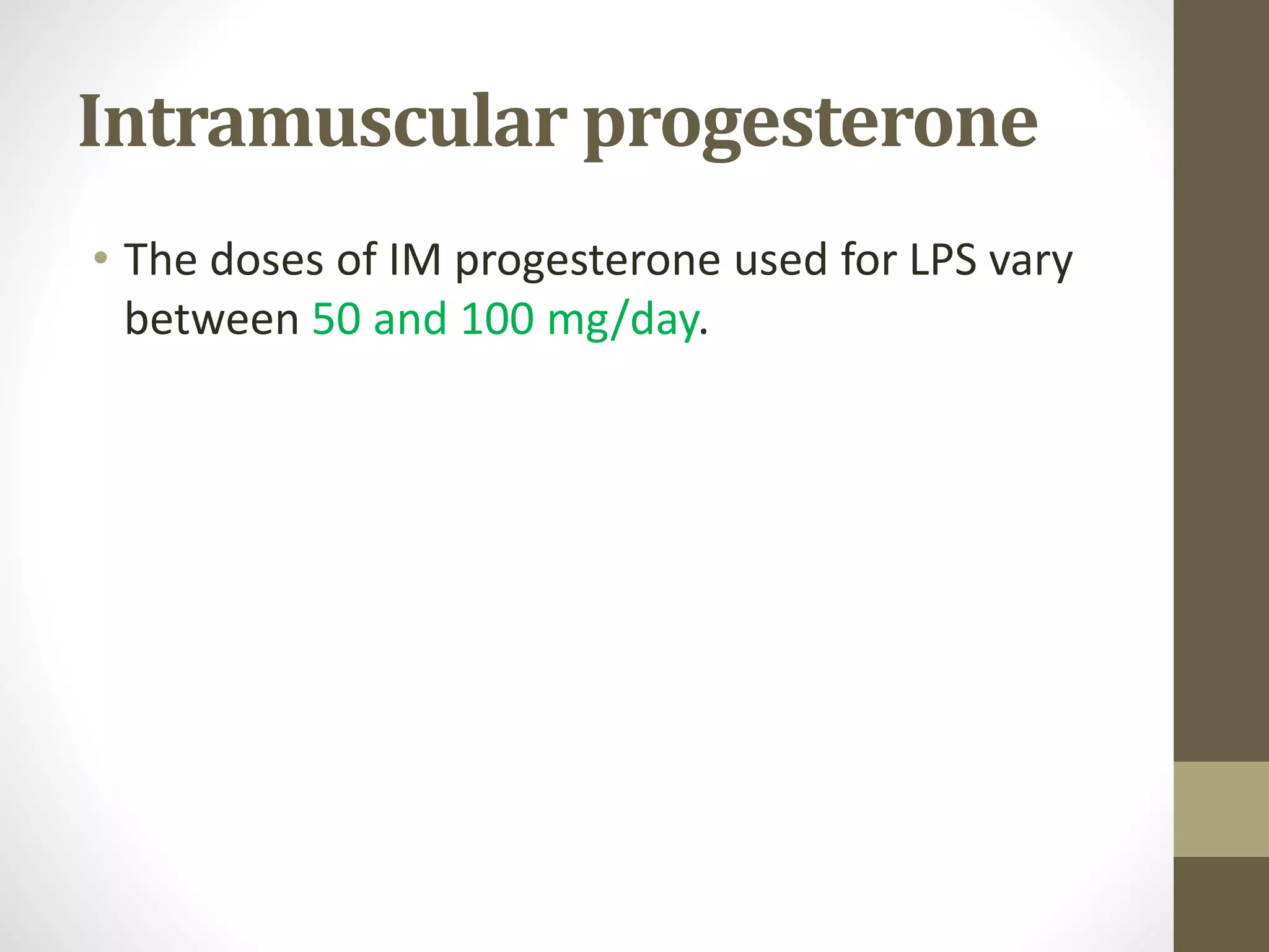 Luteal phase support in ivf | PPTX