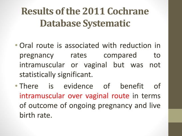 Luteal phase support in ivf | PPTX | Pregnancy | Reproductive Health
