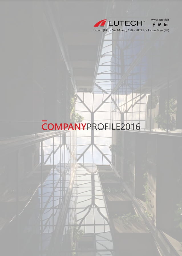Company Profile - Lutech - OTT2016 - ENG | PDF