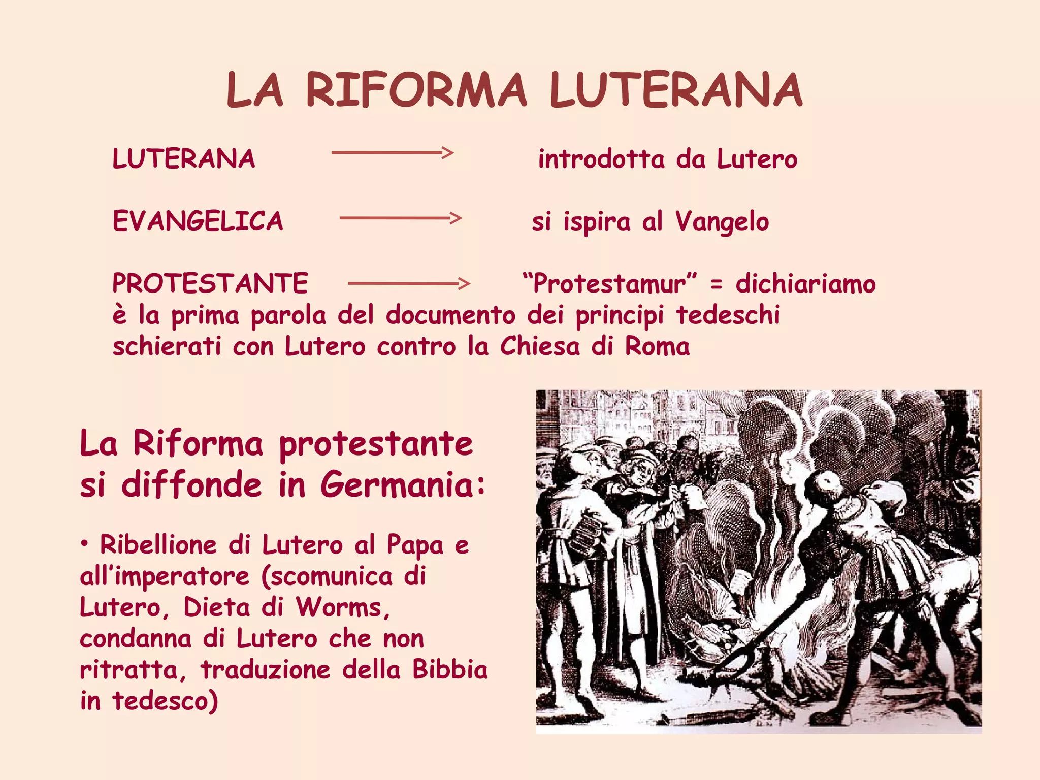 La Riforma Protestante e la Controriforma | PPT