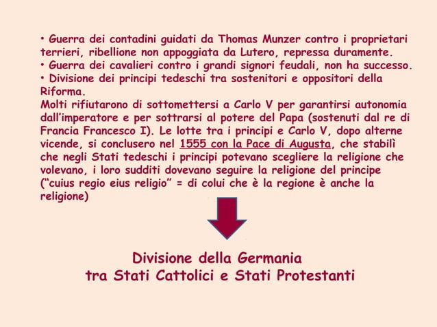 La Riforma Protestante e la Controriforma | PPT | Christianity ...