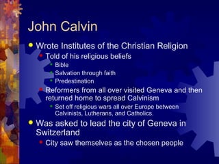 Lutheranism calvinism (social studies) | PPT