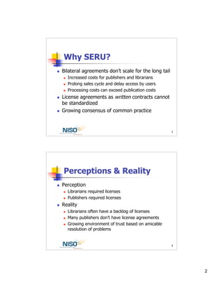 Luther "Shared Electronic Resource Sharing (SERU)" | PDF