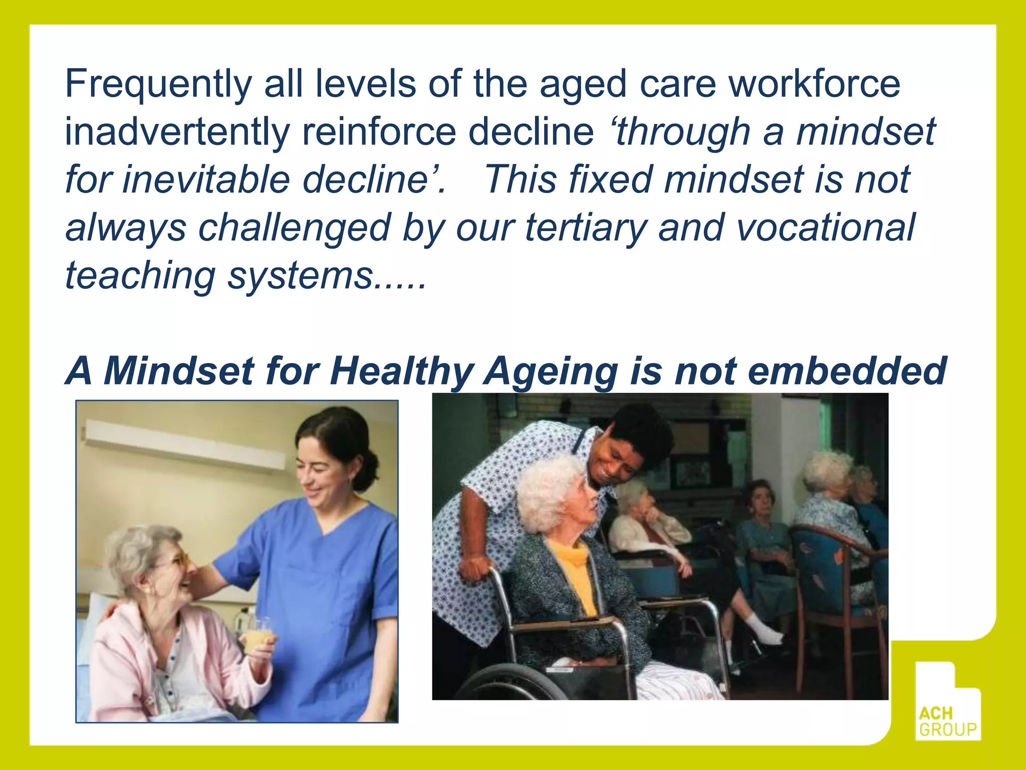 Healthy Ageing Framework - Research into Practice | PPTX