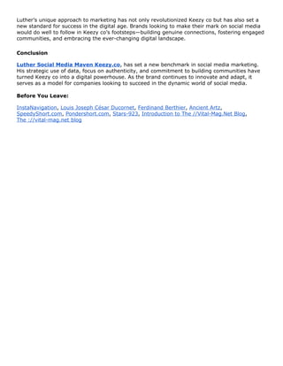 Luther Social Media Maven Keezy.co_ A Digital Marketing Strategy.docx
