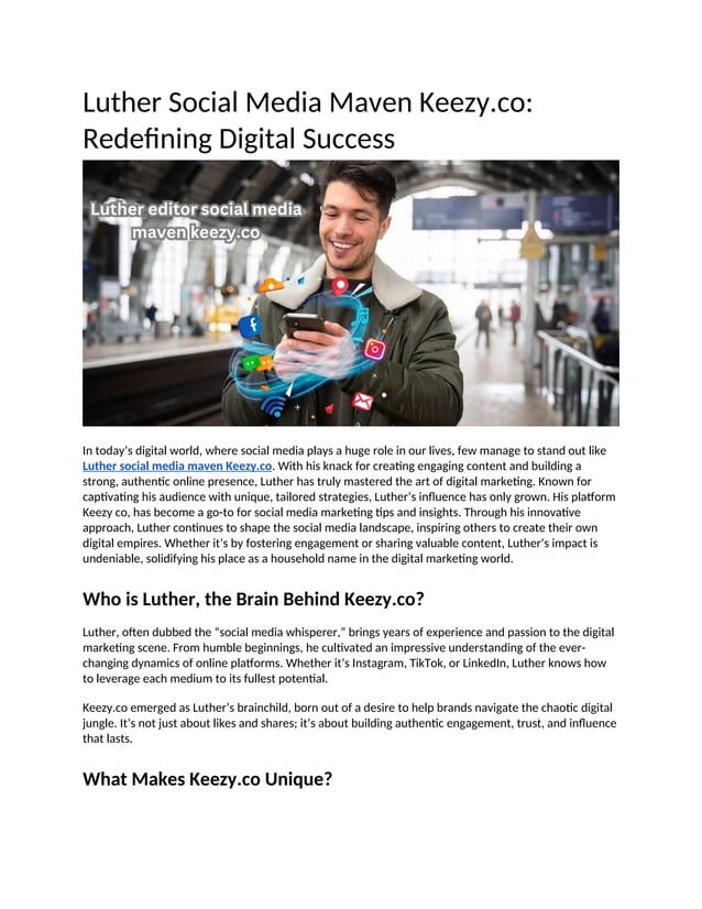 Luther Social Media Maven Keezy.co_ Redefining Digital Success.docx
