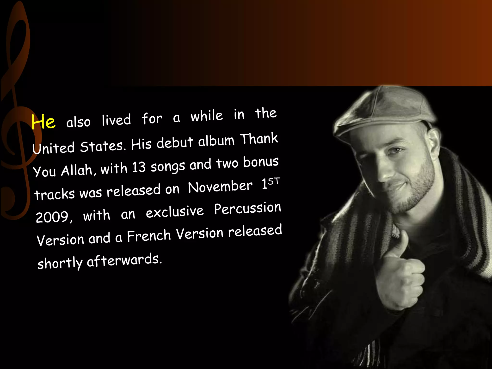 Maher Zain (descriptive text) | PPT