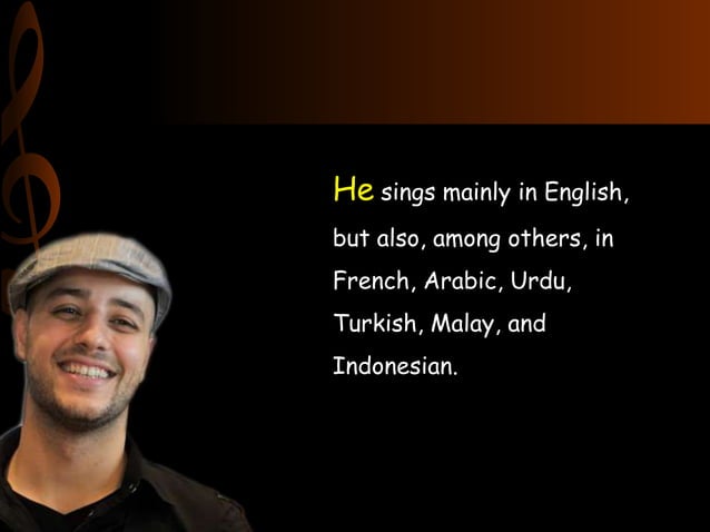 Maher Zain (descriptive text) | PPT