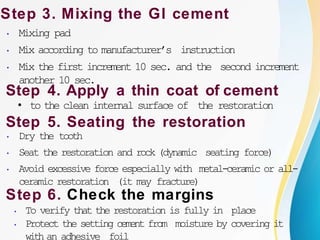 Luting agent and cementation | PPTX